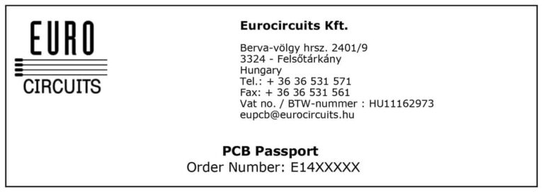 Eurocircuits PCB Passport - Eurocircuits