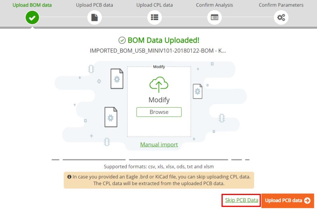 Upload BOM Data User Guide - Eurocircuits
